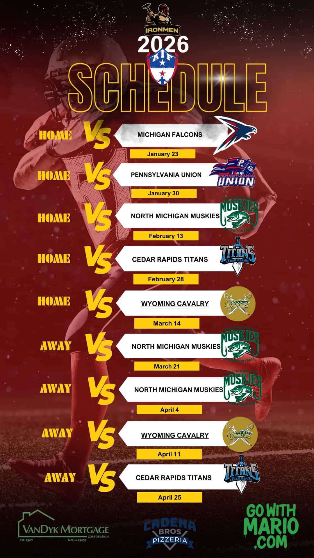Tickets Are Live for the 2026 Season - West Michigan Ironmen